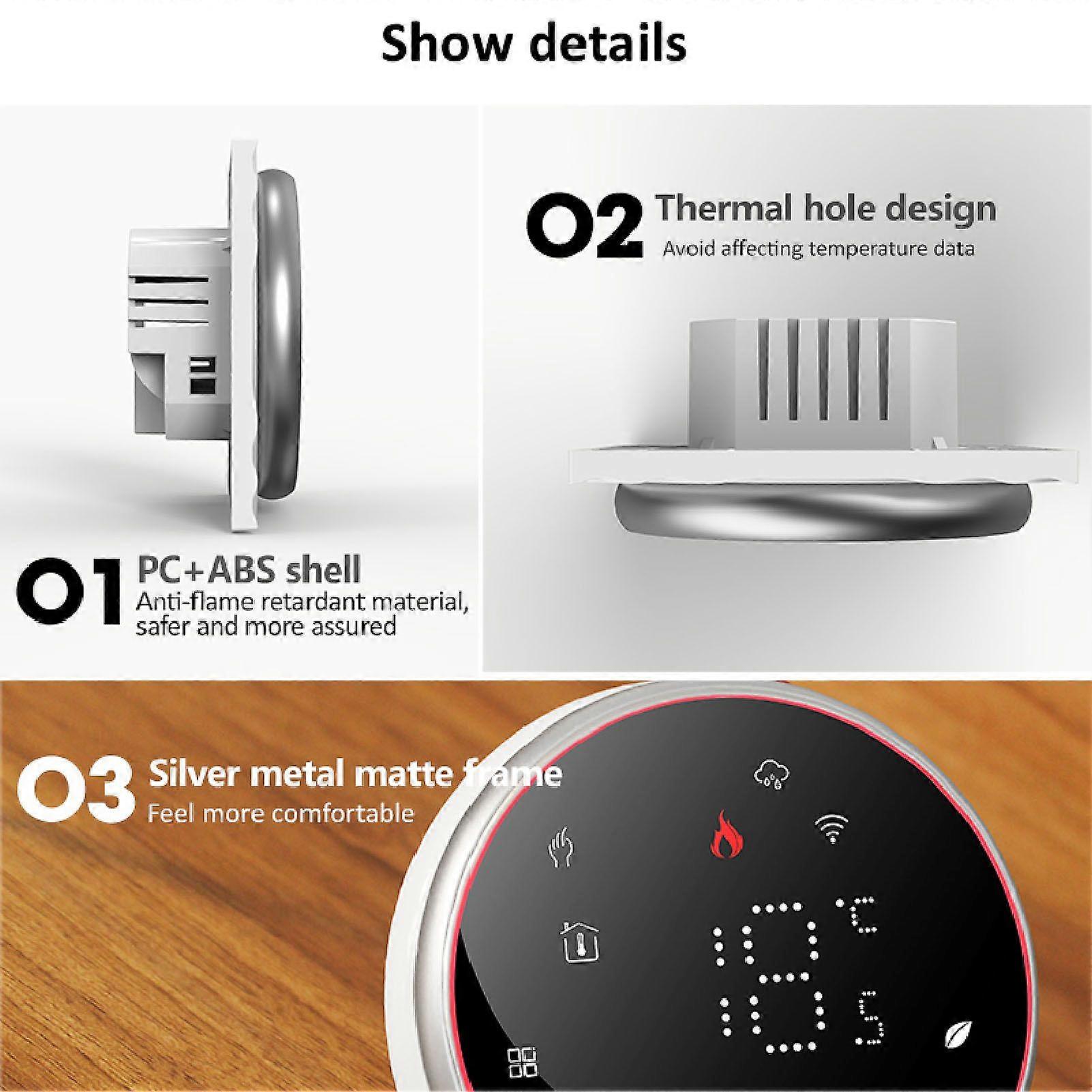 Smart Home Thermostat Wireless Smart WiFi Voice APP Controlled ...