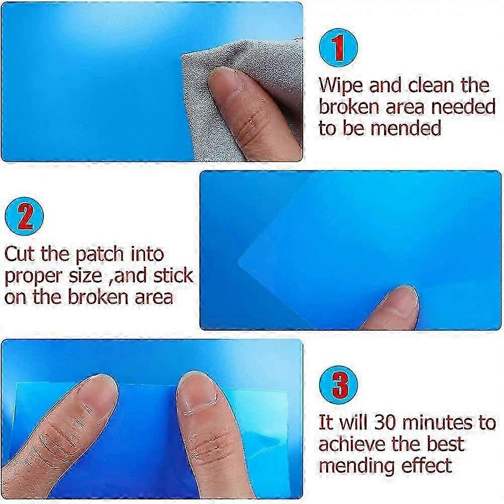 Repair Patches Lazy Spa Puncture Repair Kit Rectangle Pvc Hot Tub ...