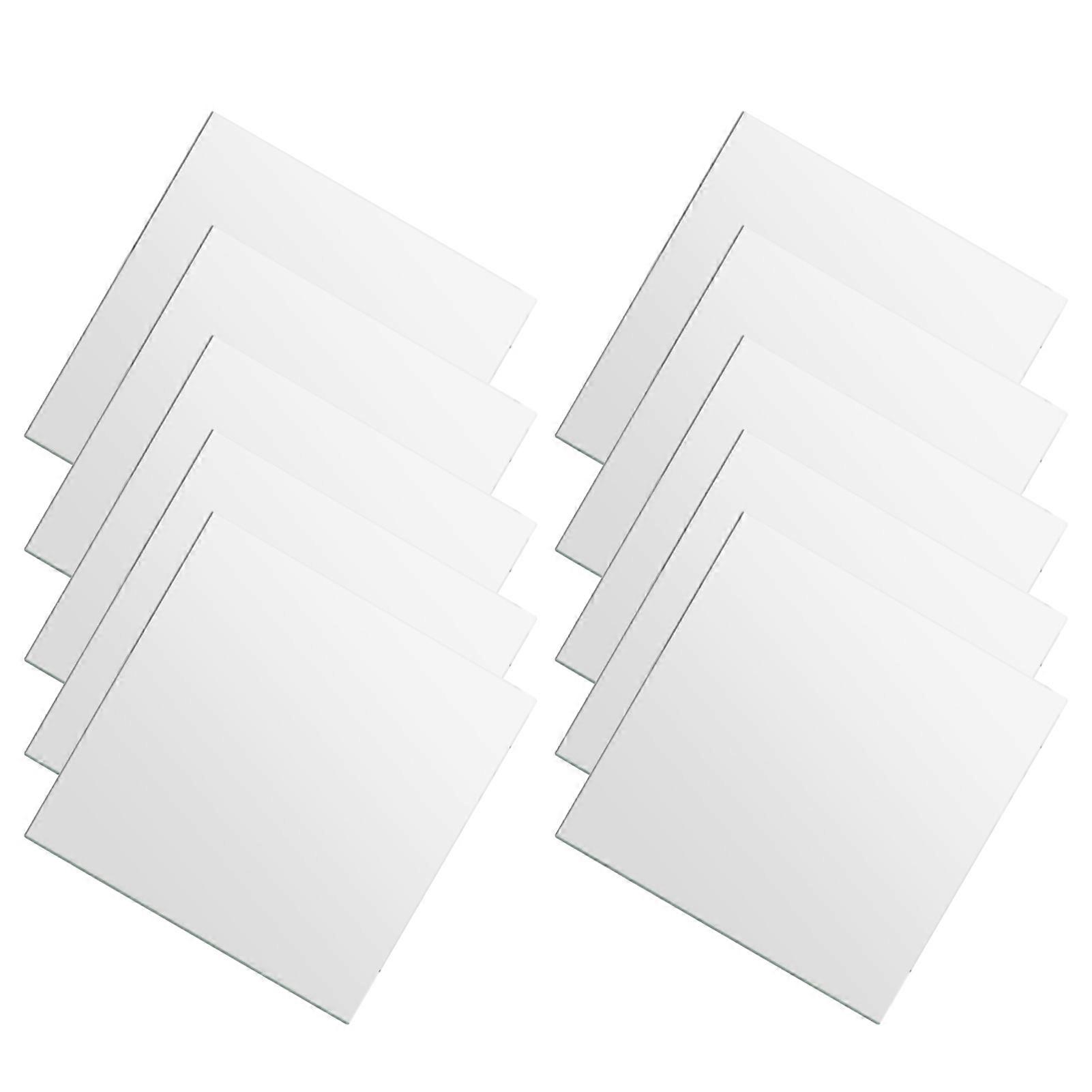 25pcs DIY Square Mirror Wall Stickers 15cm Self adhesive Tiles 3D ...