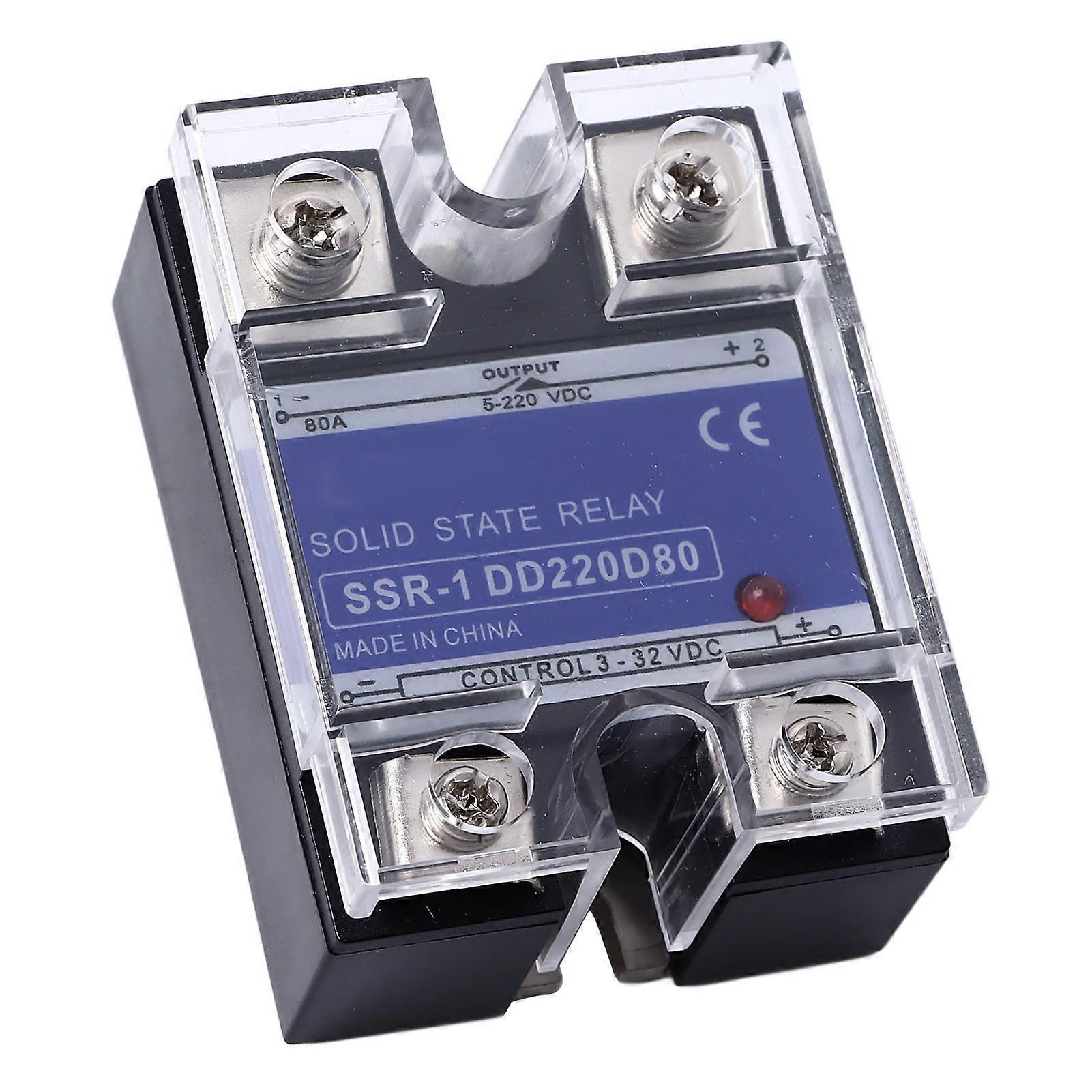 DC to DC Single Phase Solid State Relay 3‑32VDC Input 5‑220VDC Load SSR ...