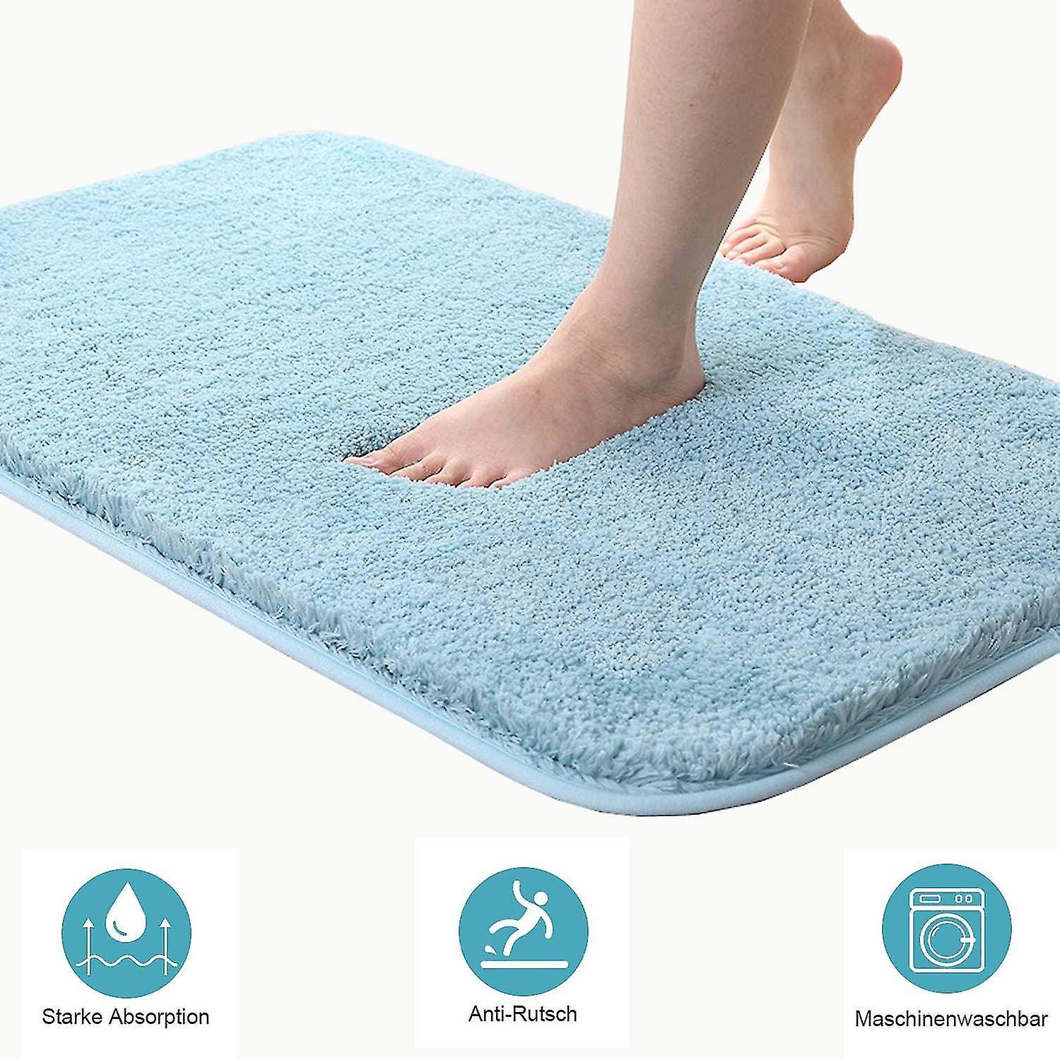 All-in-one Bath Mat, Non-slip Washable Bath Mat, Fluffy Bath Mat ...