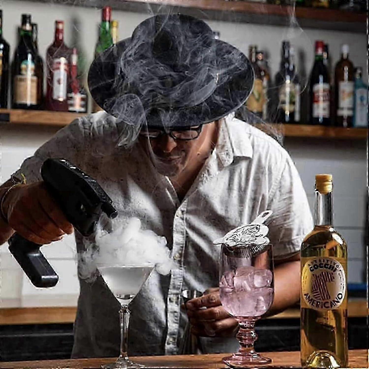 Cocktail Smoking Kit with Bubble Gun 5-Flavor Aroma Oil and Edible ...