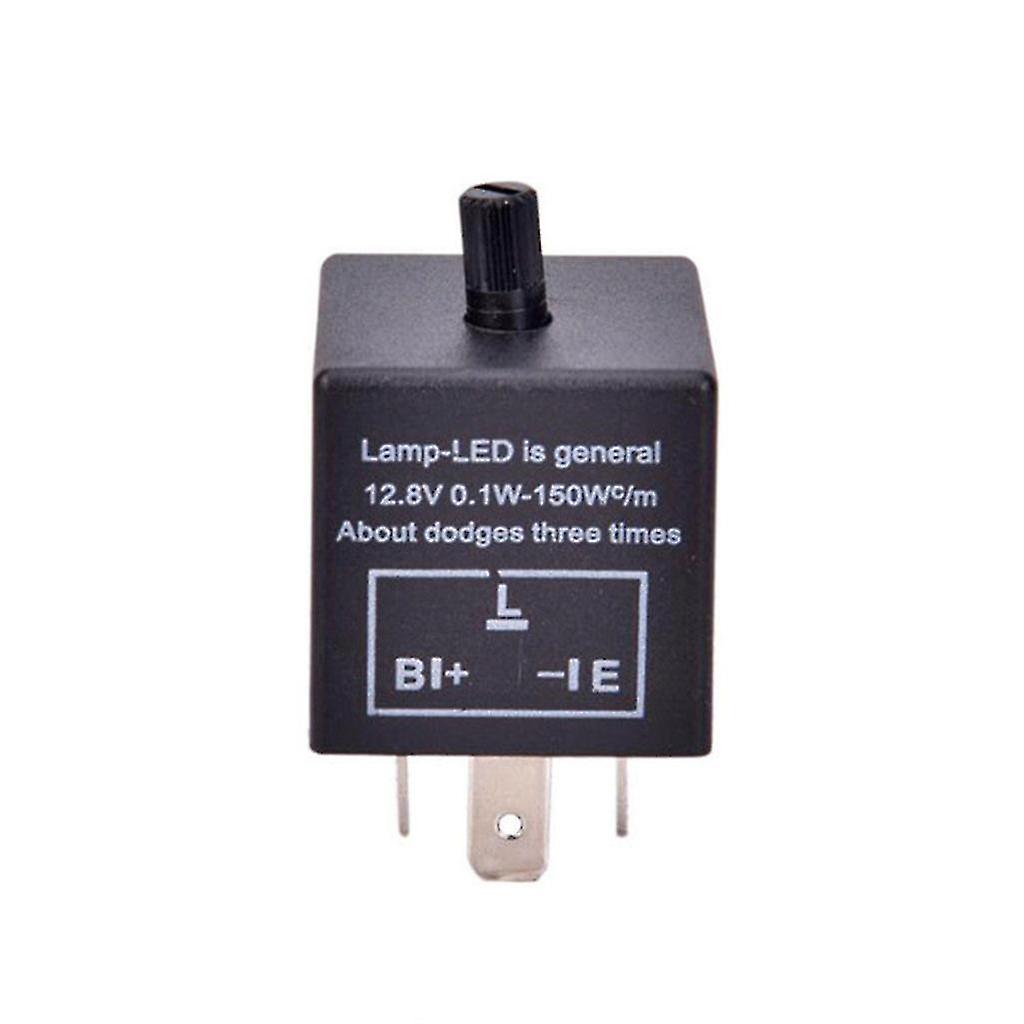 Electronic Turn Signal Flasher Relay Led Adjustable Hazard Warn Blinker ...