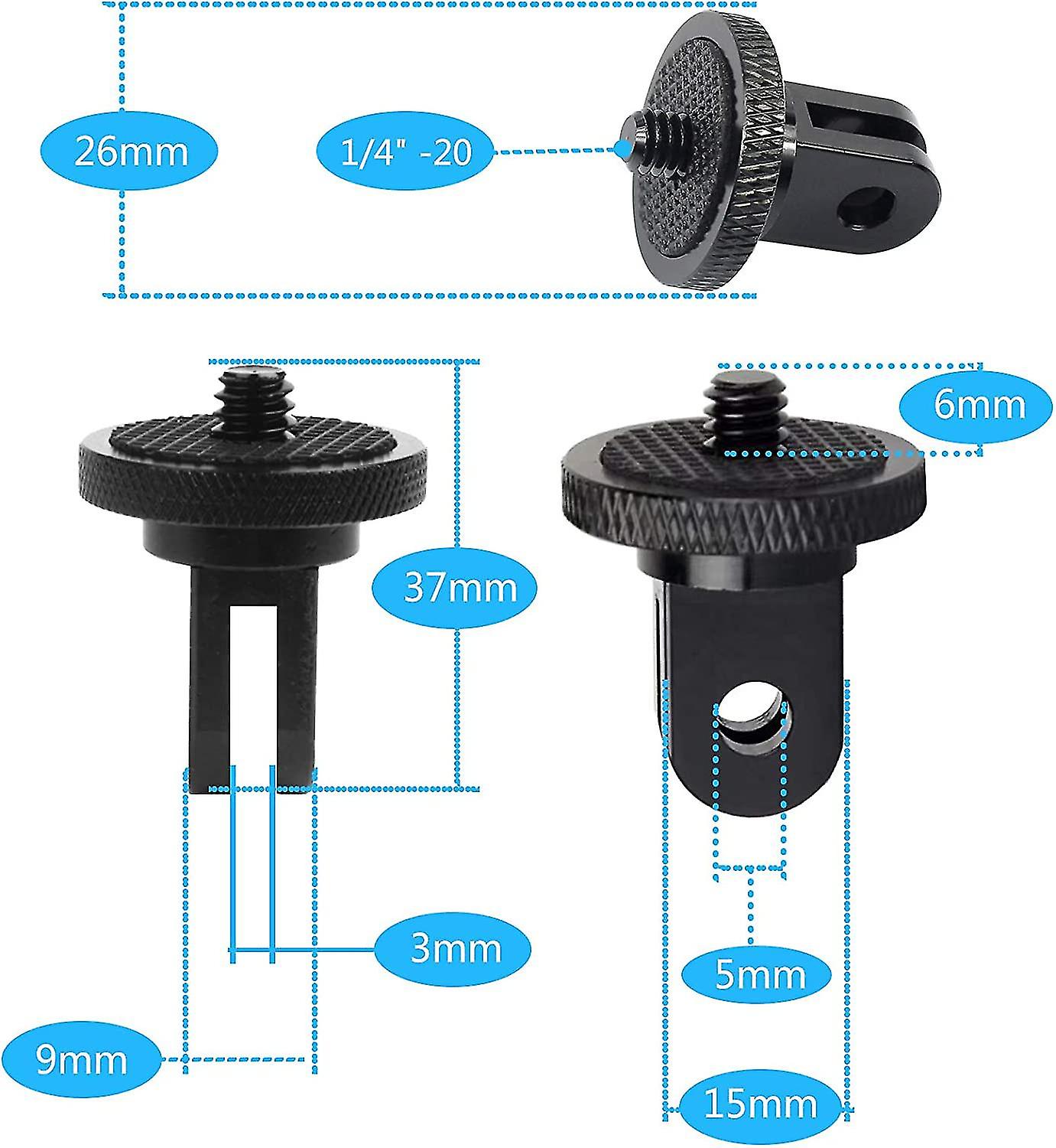 Tripod Adapter Camera Mount Accessory Aluminum Adapter Mounting Cameras ...