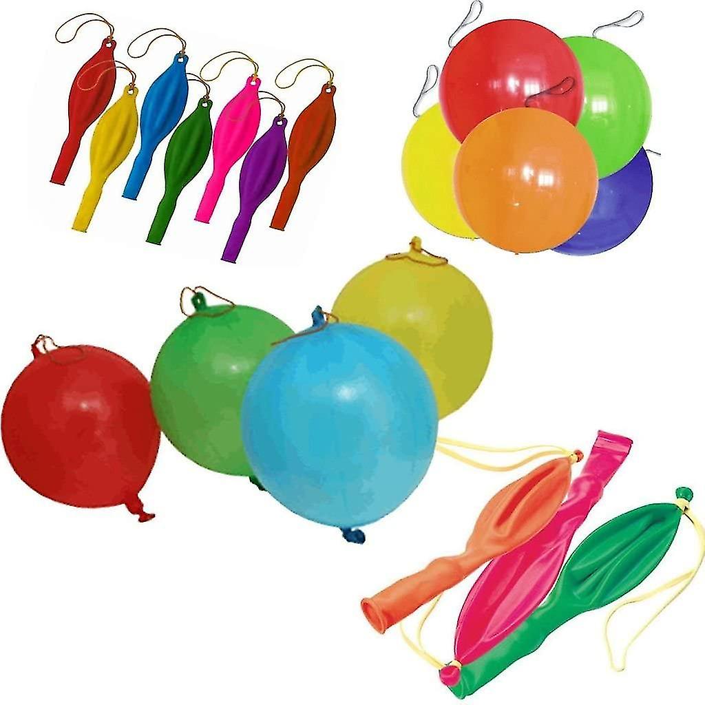 Heavy Duty 50 X Punch Balloons Assorted Colours Latex Celebration ...