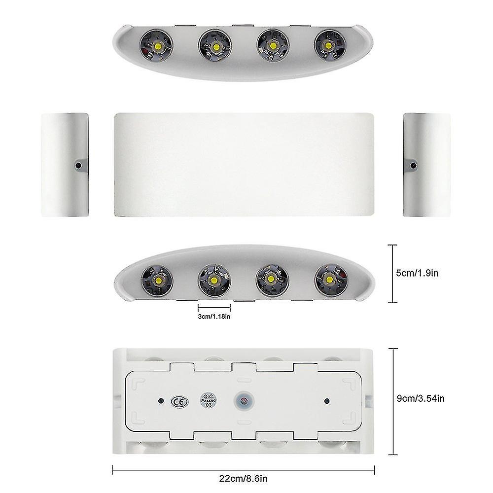 Led Wall Lights Modern Wall Lamp 8w Spot Light Cold White For Living ...