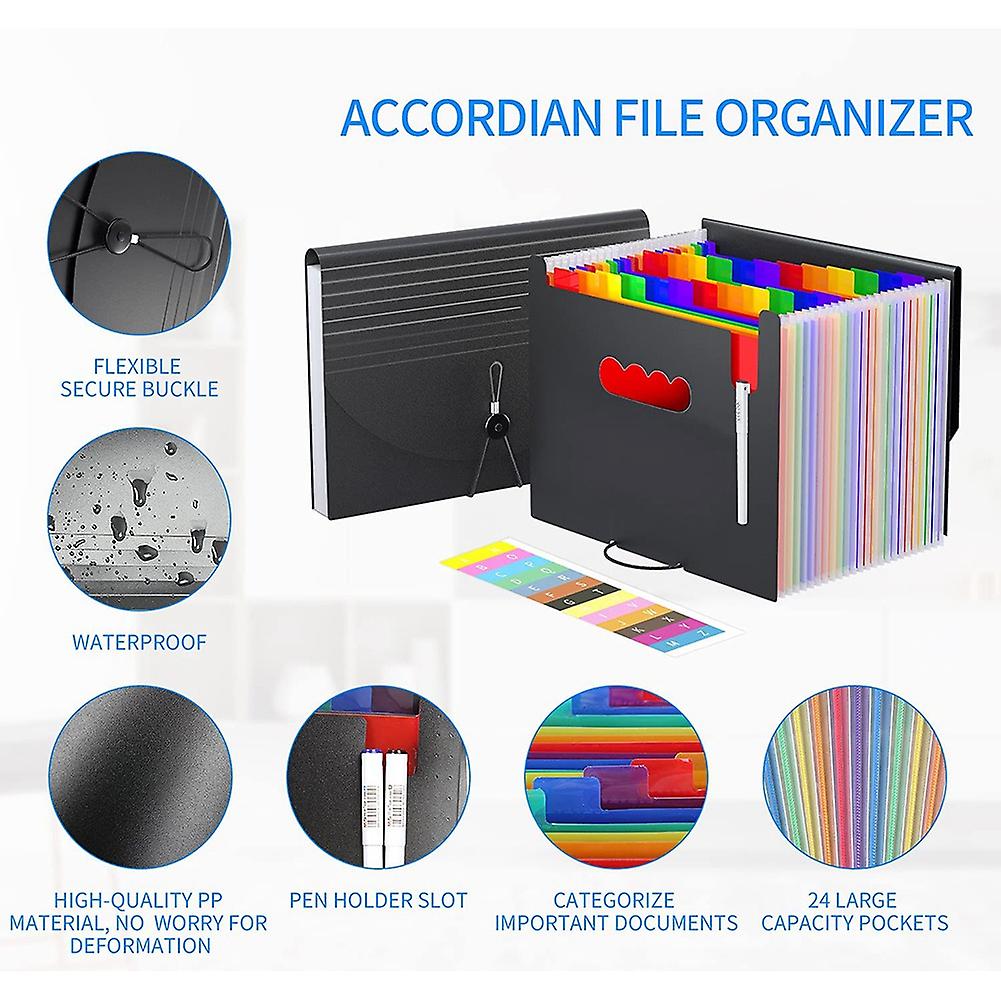 Accordian File Organizer,expandable File Folder,portable Accordian ...
