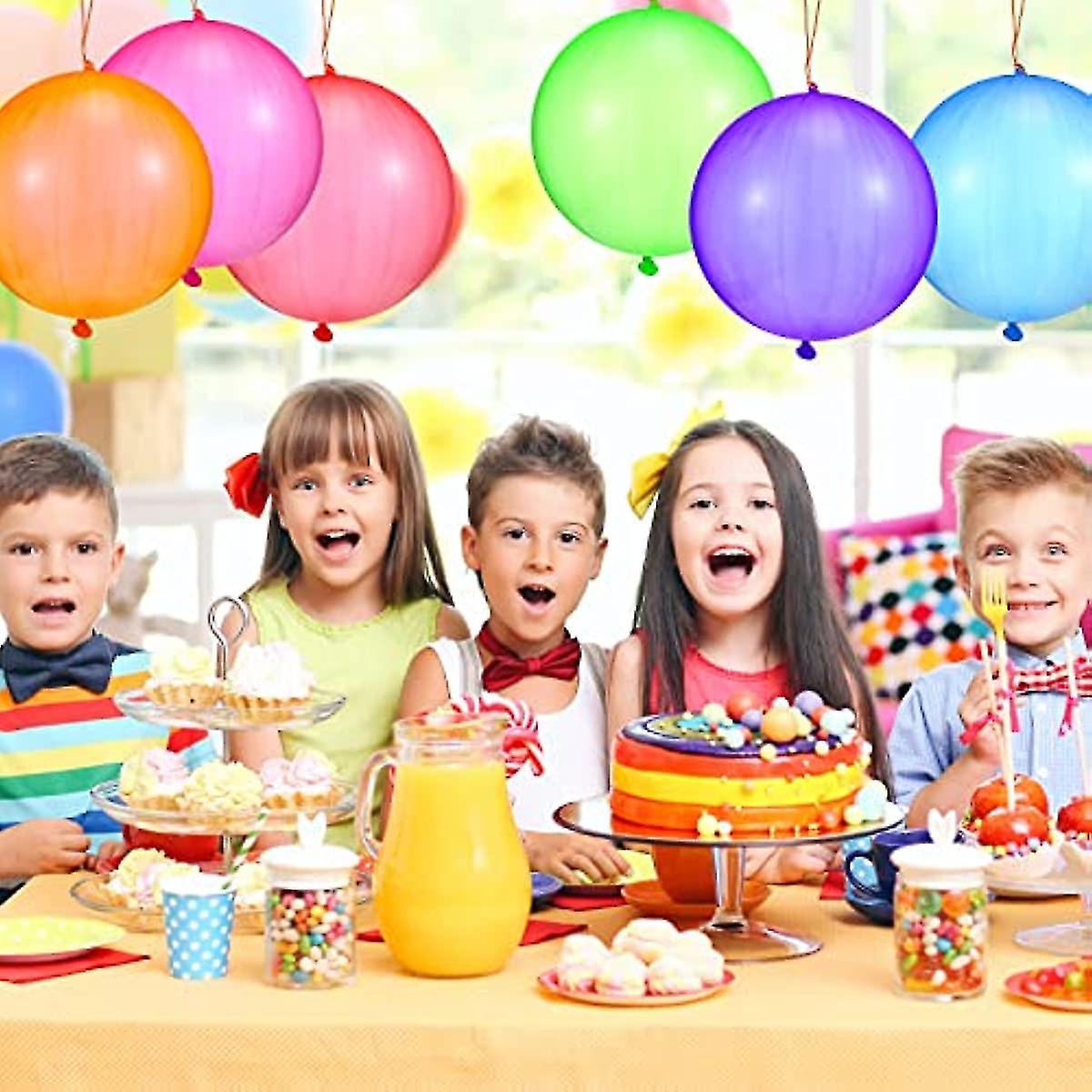 50pcs Punch Balloons Punching Balloon Assorted Color Heavy Duty Party ...