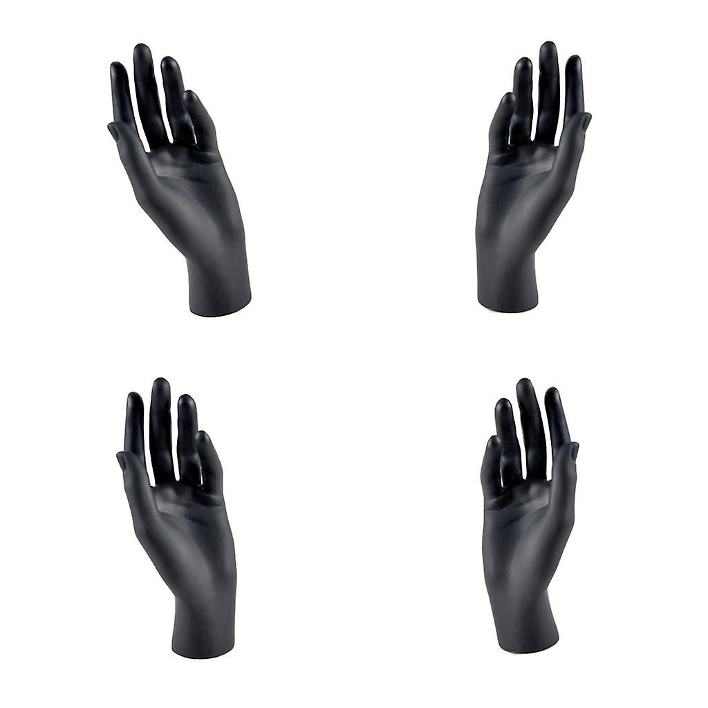 4x Female Hand Mannequin Theatrical Property Display Mannequin Black ...