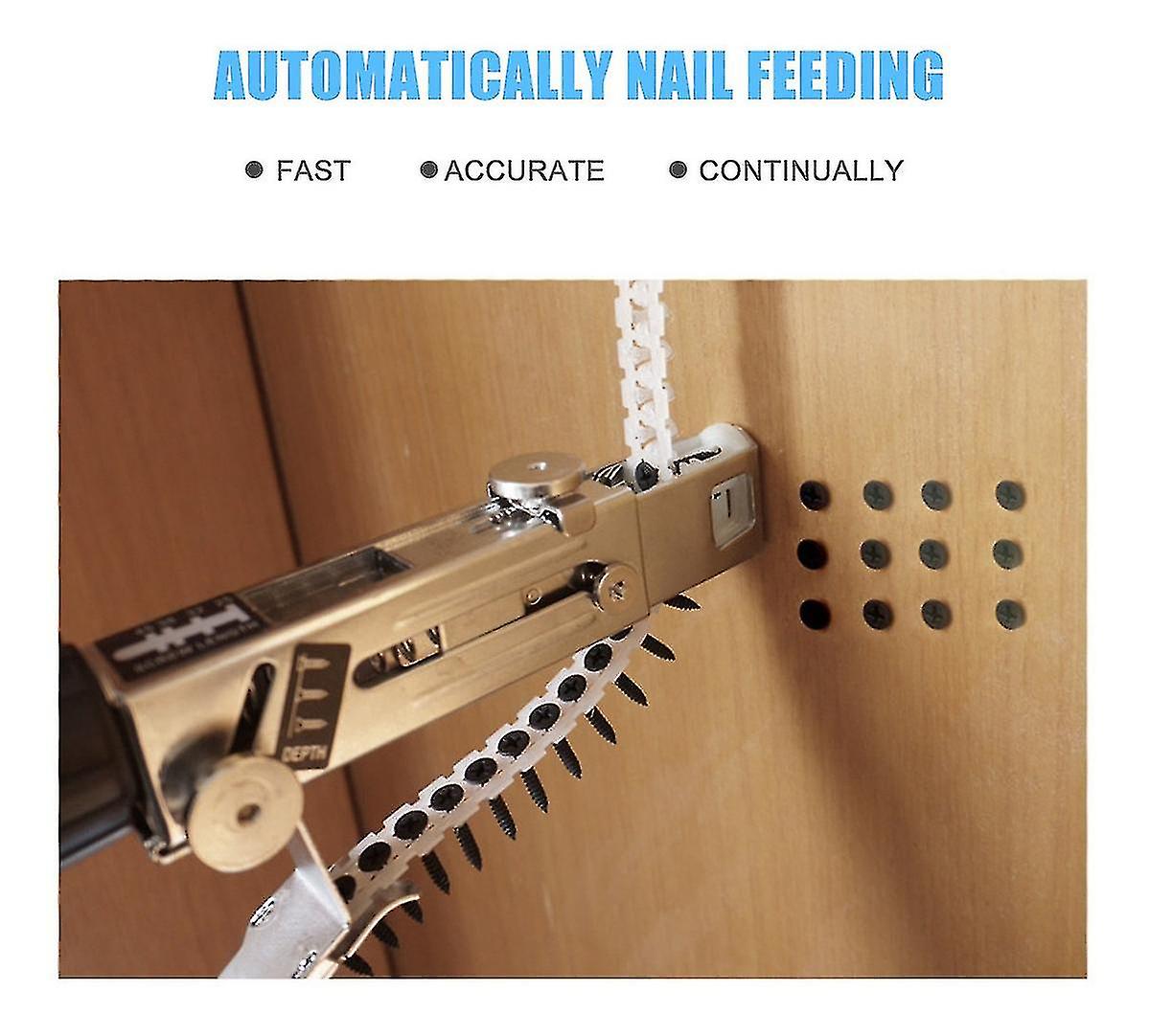 Screw Gun Converter Continuous Gun Electric Screwdriver On Plasterboard ...