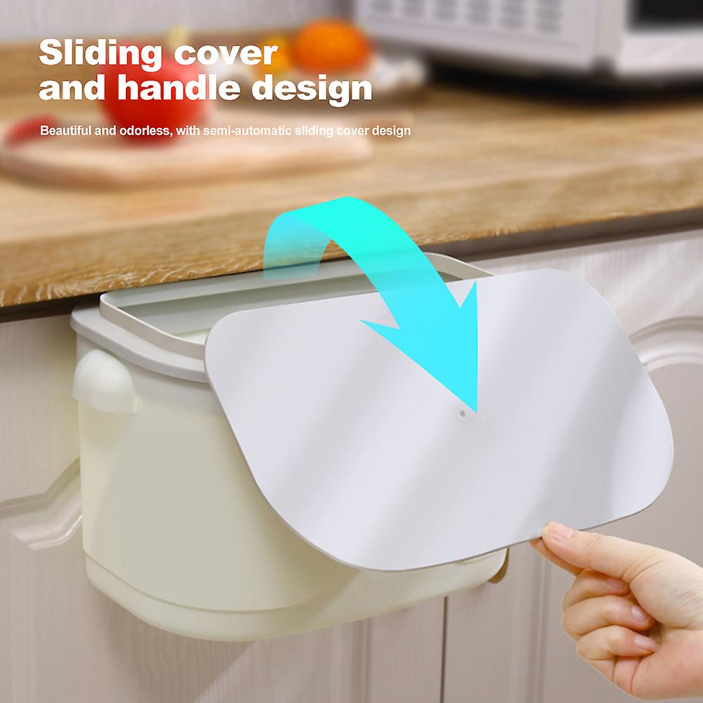 Wall-mounted Garbage Can Not-bending Down Cleaning Garbage Cover for ...