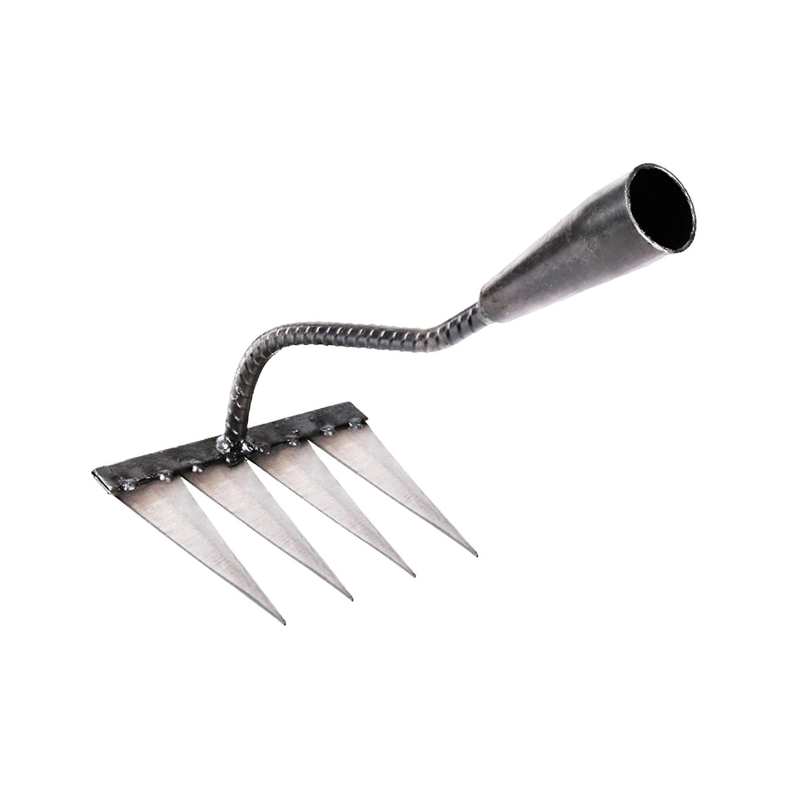 Garden Rake Hardened Strong Sharp Tines Rake for Gardening Mulching ...