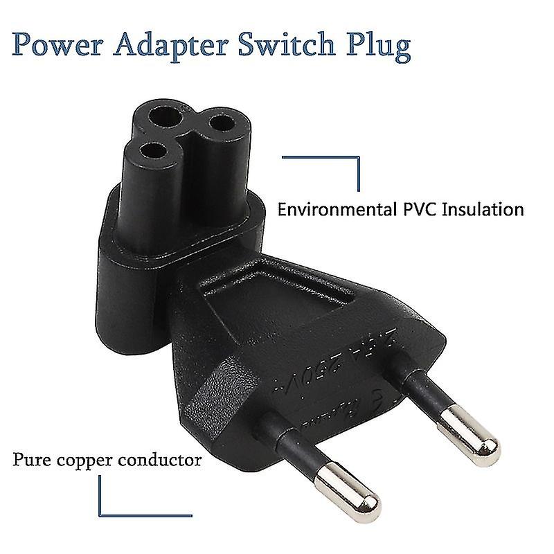 2-pin Eu Male To Iec 320 C5 Female Ac Adapter 2.5a Fuse,eu Industrial ...