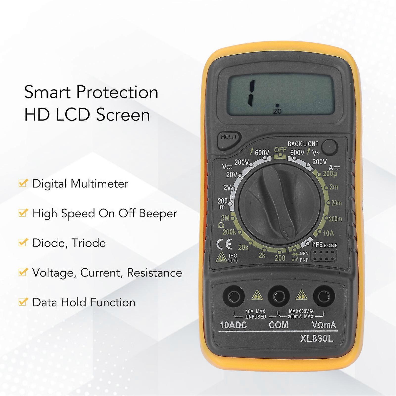 Digital Multimeter High Accuracy Multifunctional Resistance Current ...