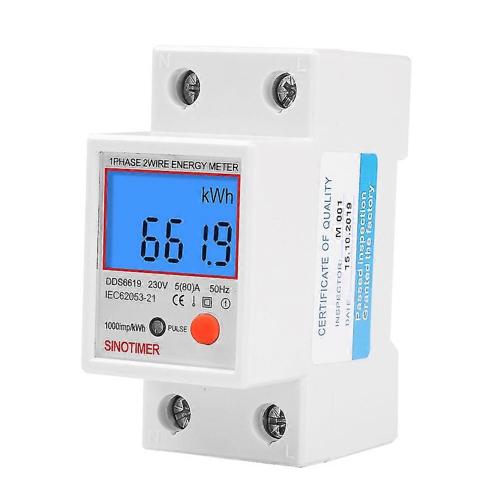 Single-phase electric sub-meter MID certified 45A max modular Single ...