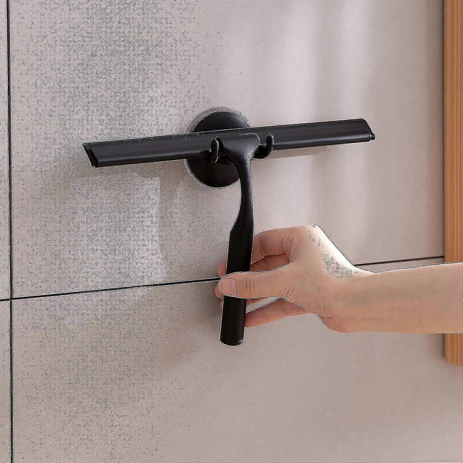 Shower Squeegee,stainless Steel Shower Screen Wiper With Strong Suction ...