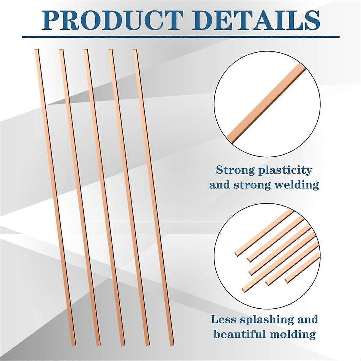 40 Rod Copper Brazing Alloy Flat Welding Rod Industrial Suitable for ...