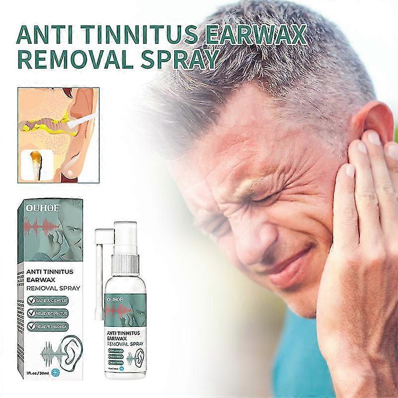 Tinnitus Relief Spray Relieve Deafness Ear Wax Remover Spray Ear ...