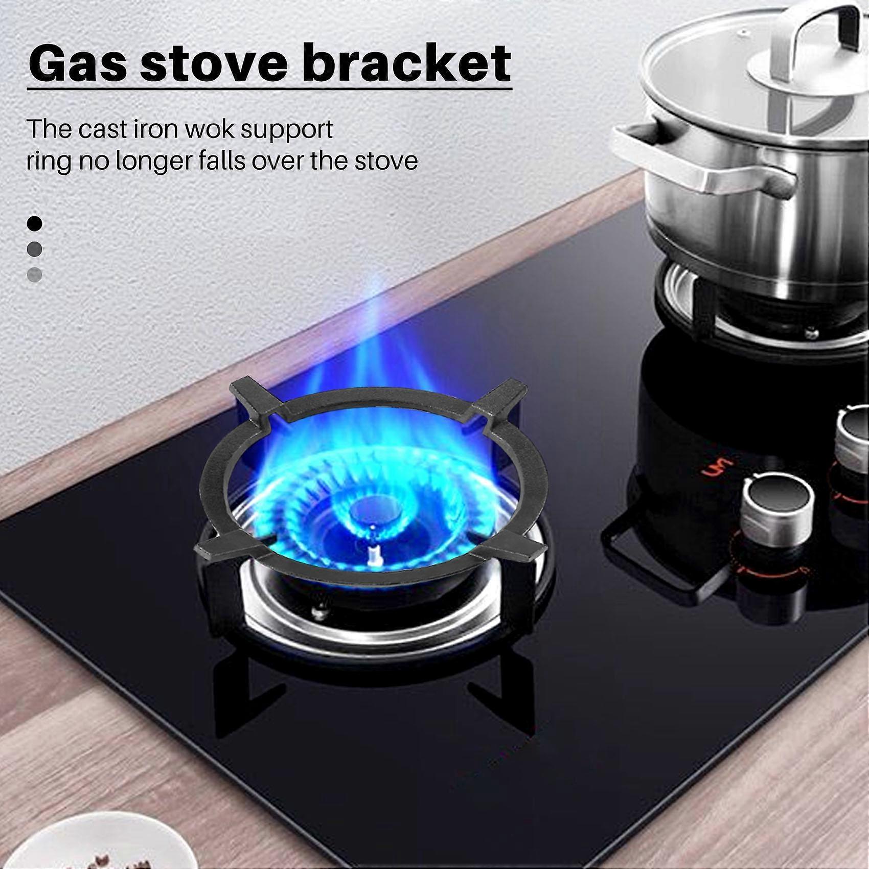 1Pc Black Wok Stands Cast Iron Wok Pan Support Rack for Burners Gas ...