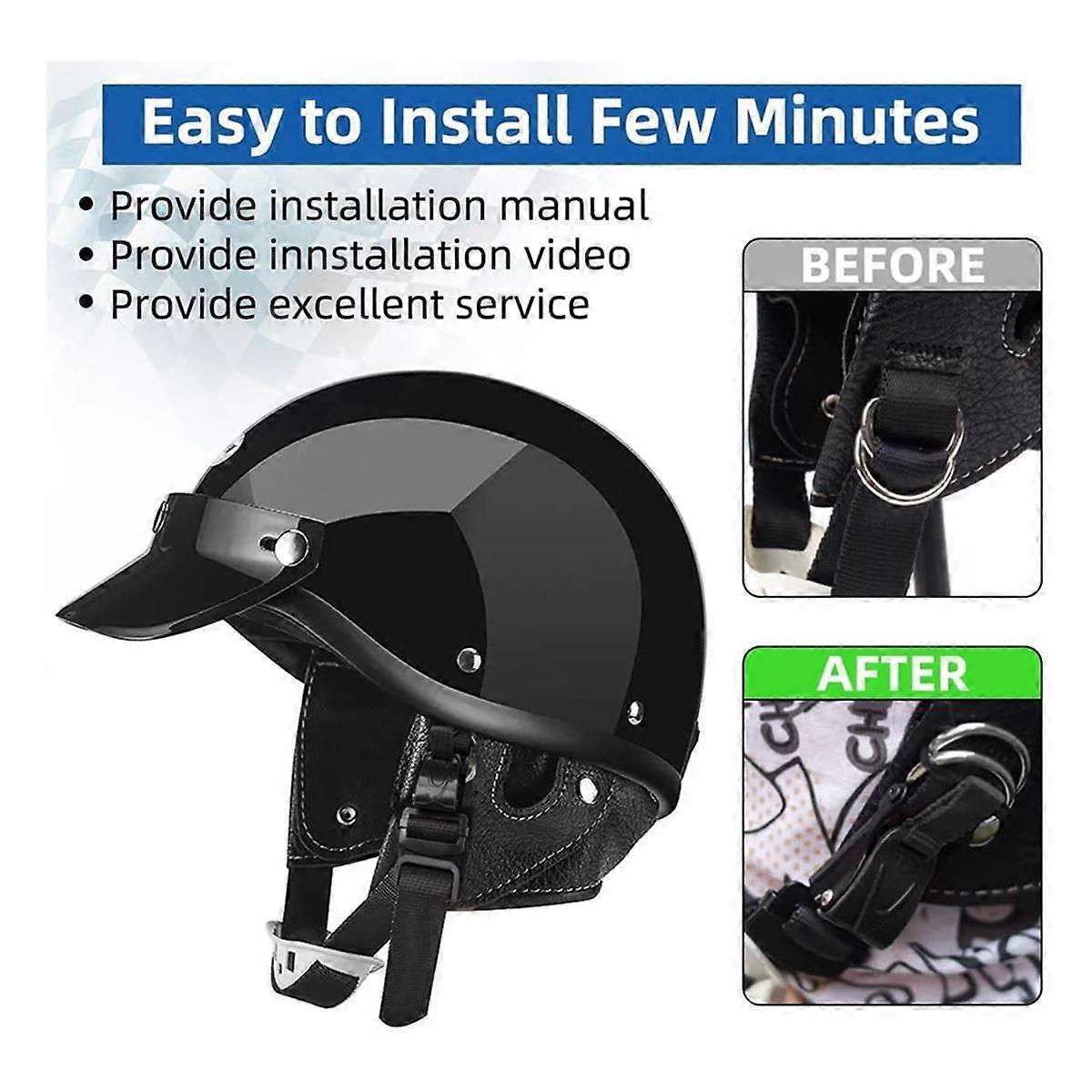 Helmet Quick Release Buckle Replacement Kit, Ratcheted Helmets black ...