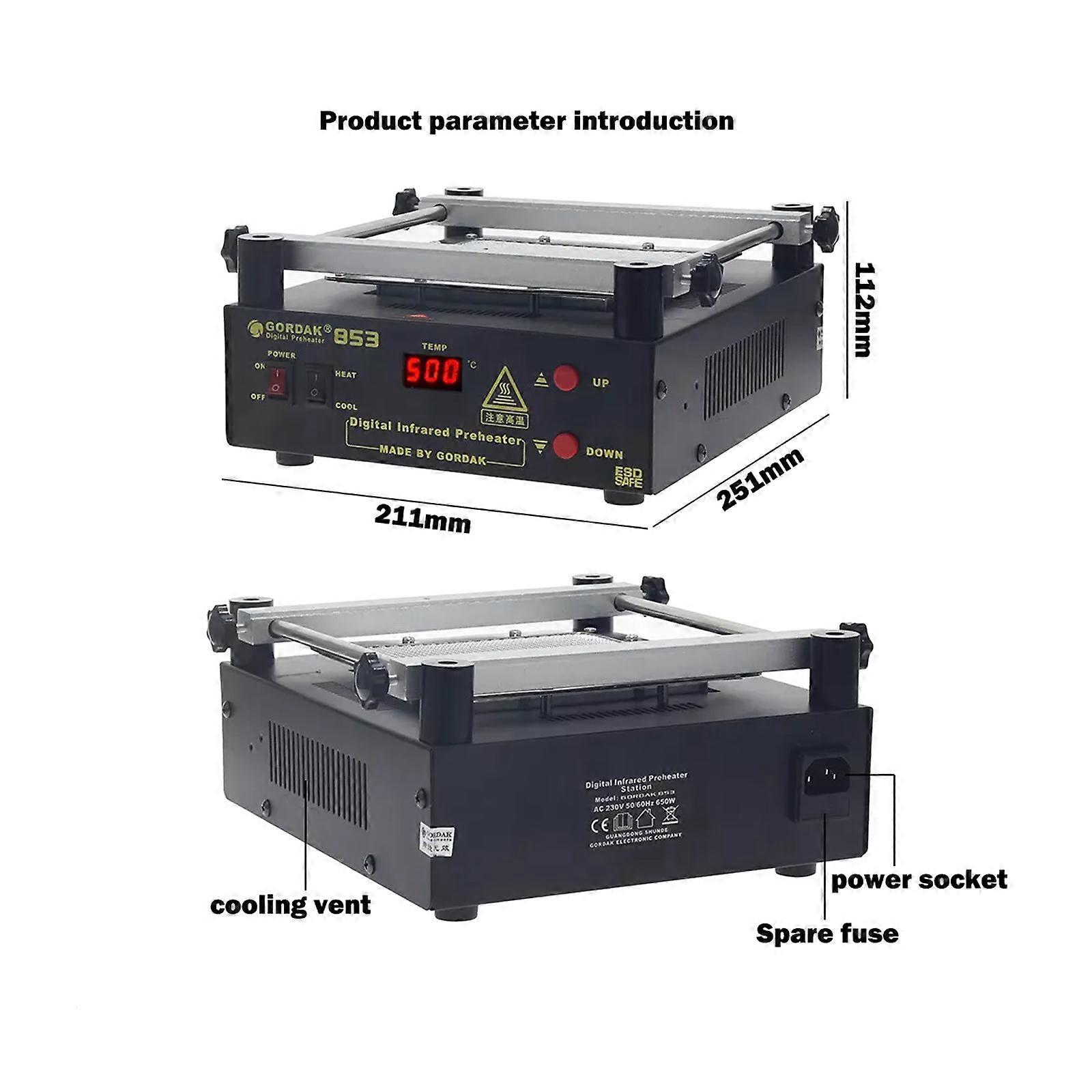 853 Bottom Heating Preheating Station PCB Preheater Soldering Station ...