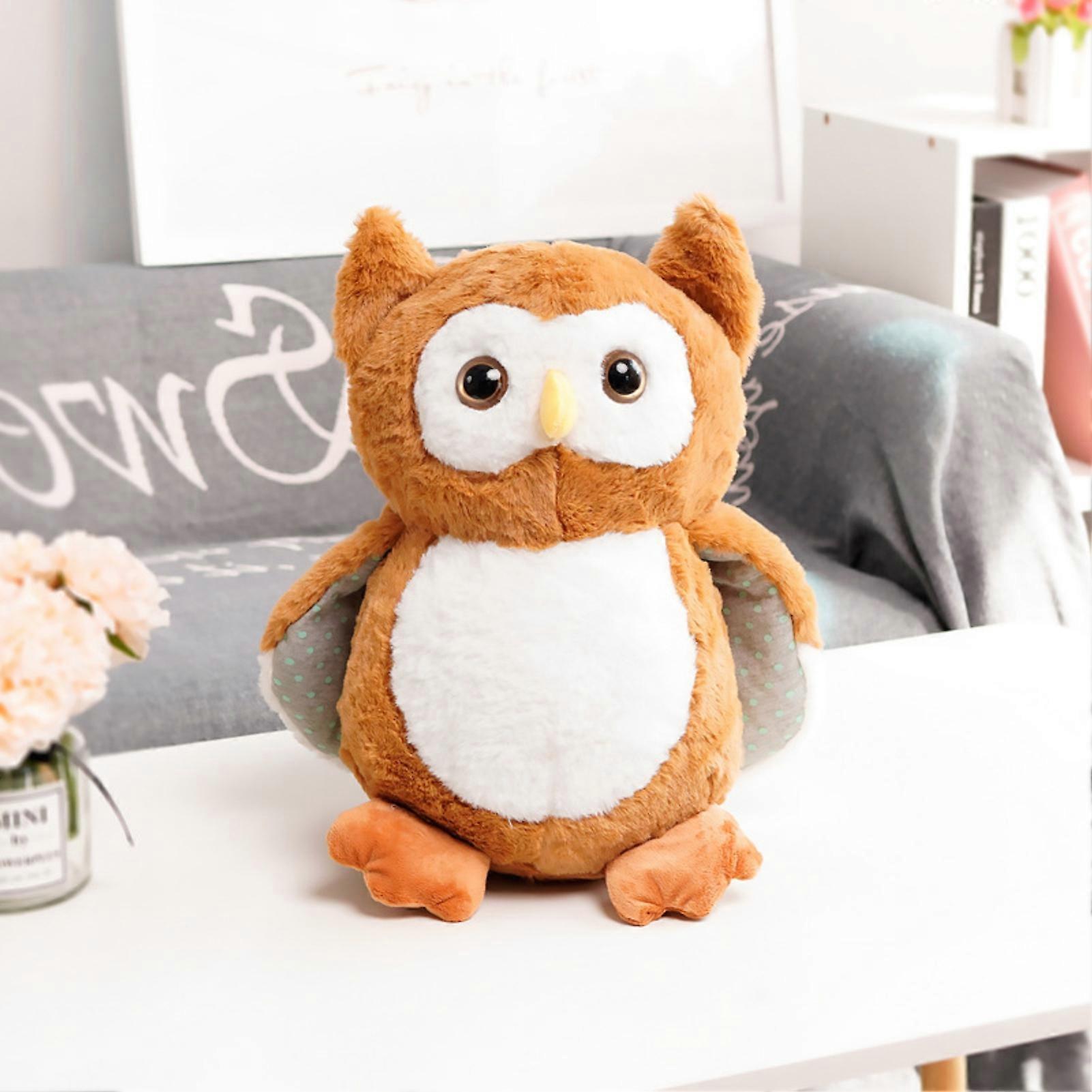 25/40cm Owl Plush Toy Soft Cute Cartoon Doll Desktop Decoration Stuffed ...