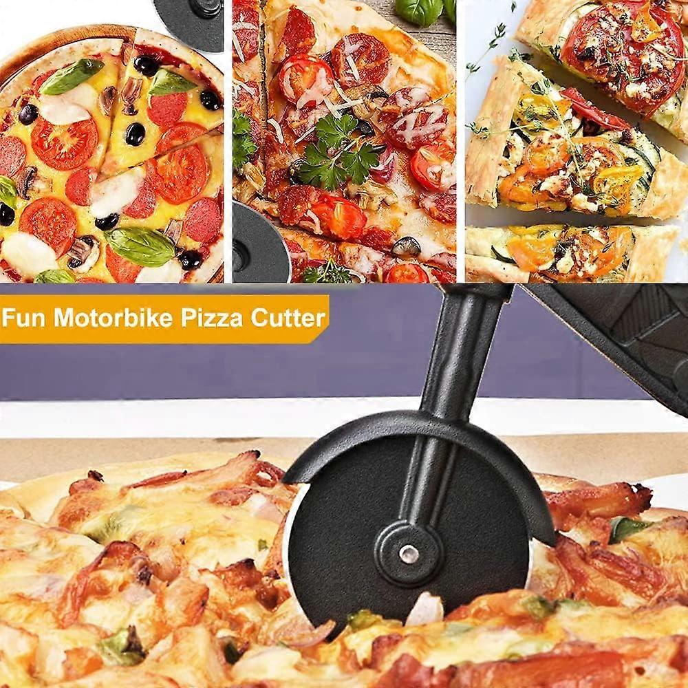 Motorcycle Pizza Cutter, Funny Pizza Cutter, Stainless Steel Plastic ...