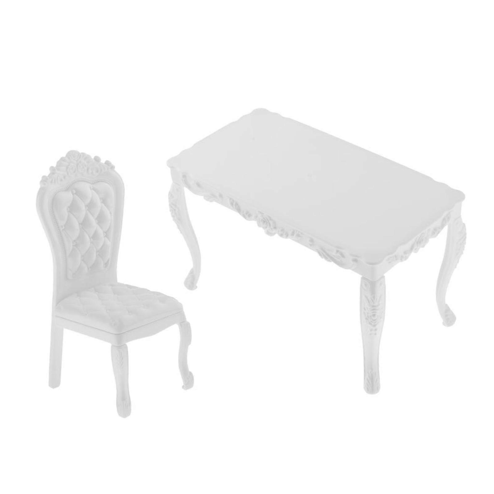 2x Mini Miniature Chair Table in 1: 6 Scale Model Scene for 12 | Fruugo UK