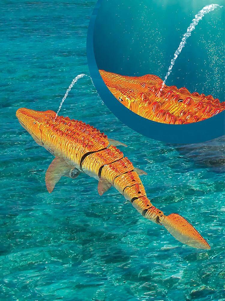 Remote Control Mosasaurus Water Pool Toys for Kids, RC Boat Dinosaur 1: ...