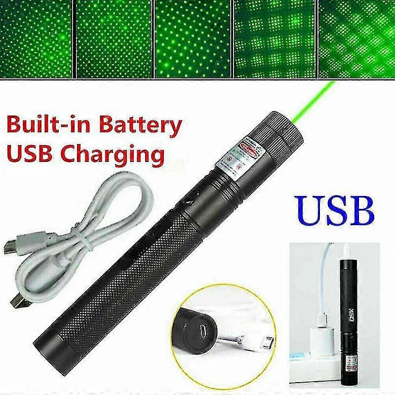 990 Miles Green Laser Pointer Pen 532nm Star Beam Light Lazer Usb ...