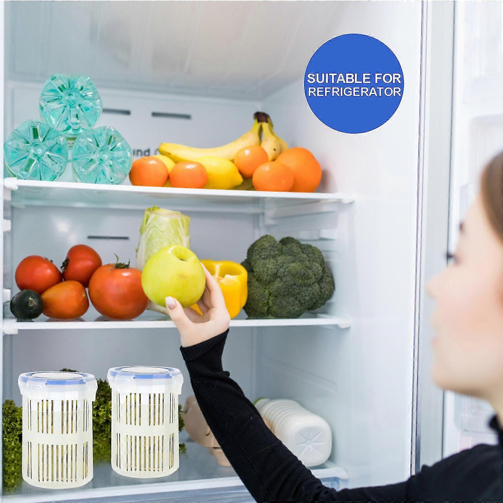 New Hot Pickle Jar With Strainer Insert Food Storage Container Bucket ...