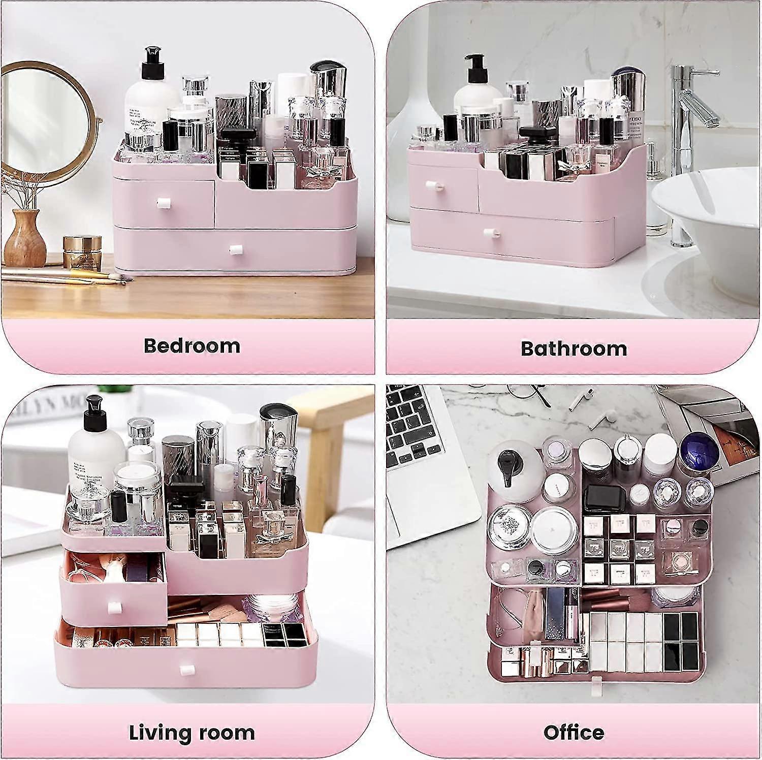 Cosmetic brush storage box bathroom with drawers - Bathroom vanity ...