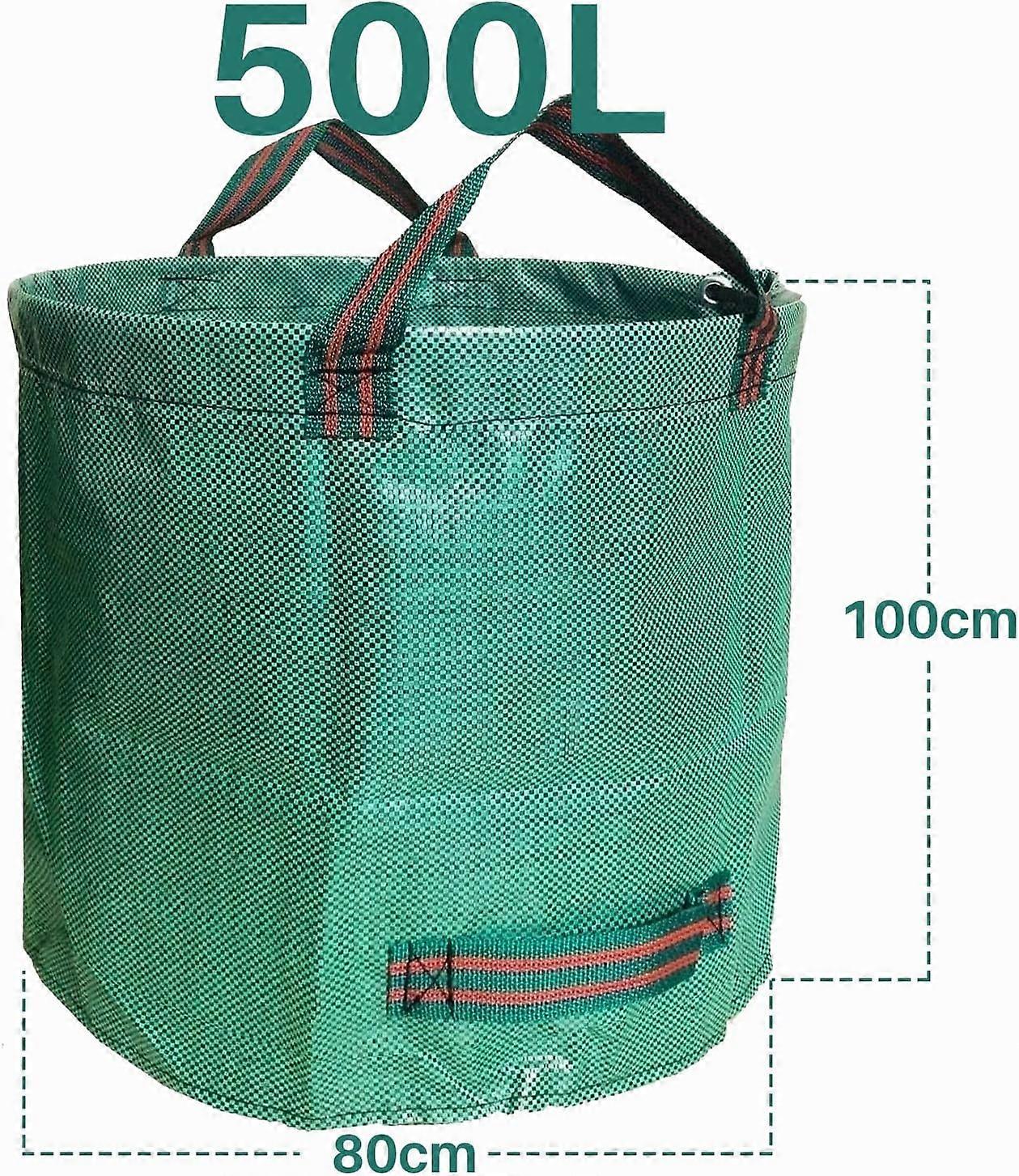 Garden Waste Bags 500L x 2 Heavy Duty Garden Bags, Reusable Garden ...