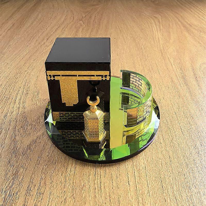 Mini Crystal Kaaba Model Islamic Architecture Handicraft Home Decor ...