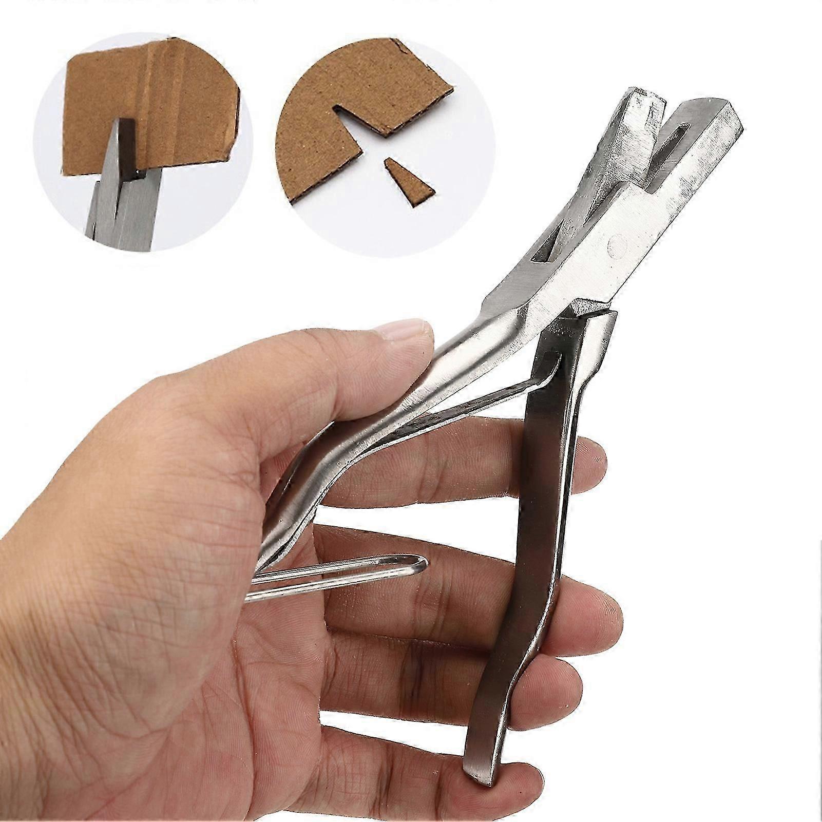 Pig Ear Tag Plier Stainless Steel Animal Ear Notcher with Safe Buckle ...