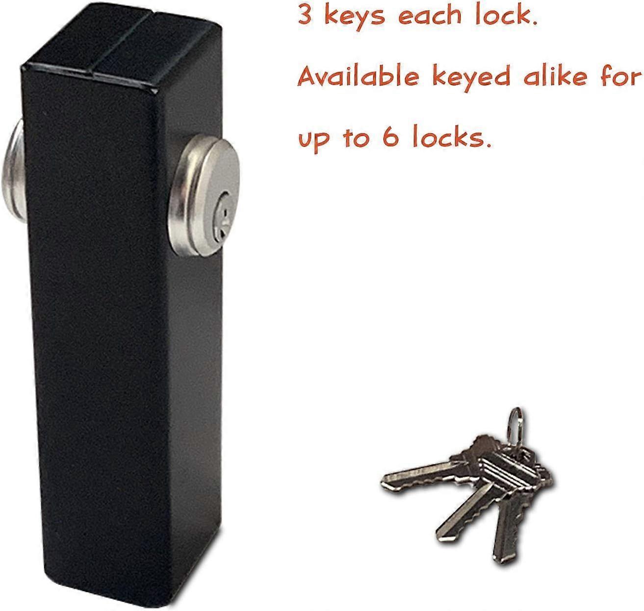 KIASET Hook Bolt Mortise Lock, Weldable Steel Hook Lock for Sliding ...