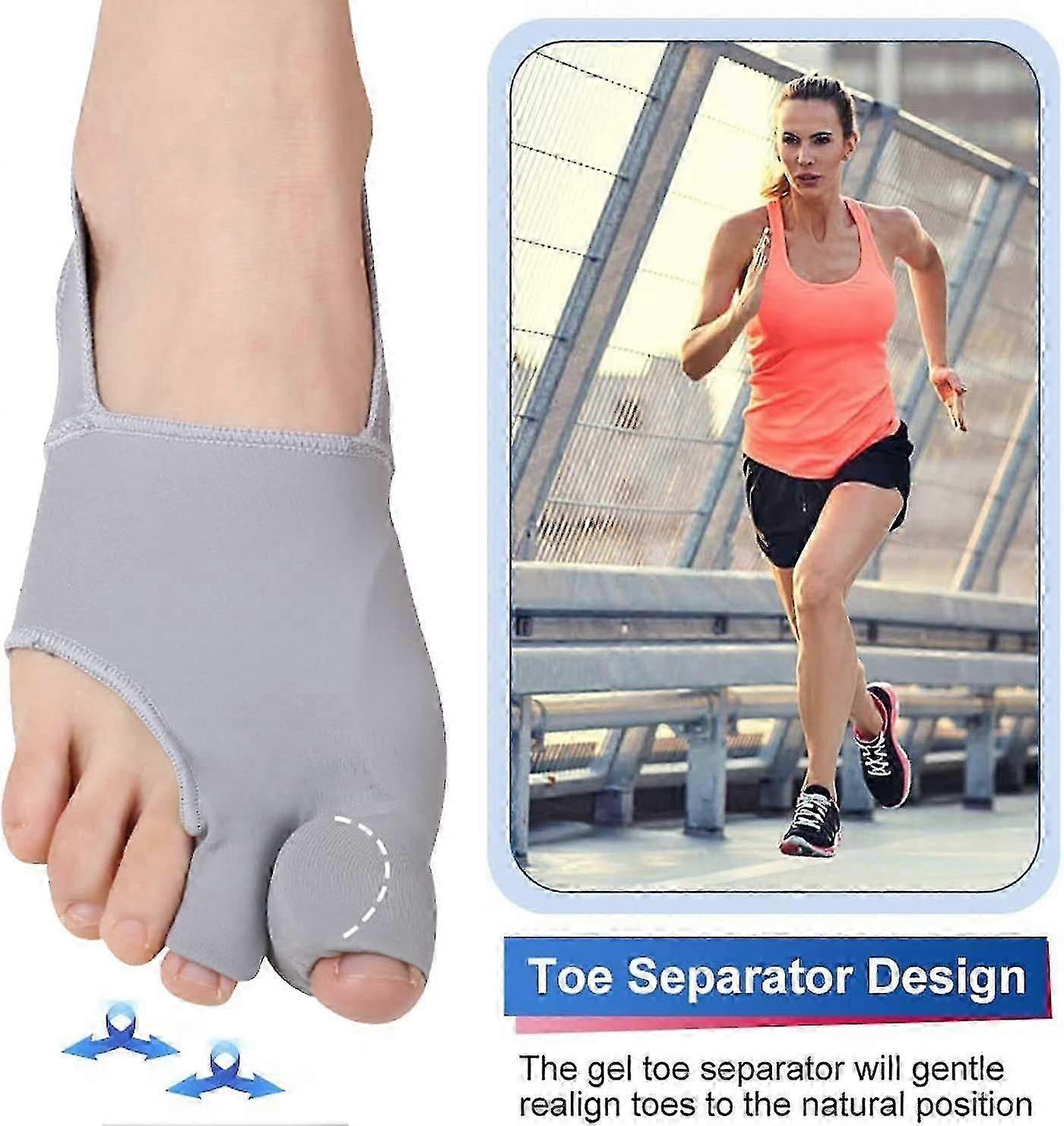 Hallux Valgus Toe Spreader. 1 Pair Of Bunion Corrector Toe Separators ...