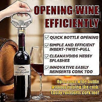Professional Wine Bottle Opener, 3 in 1 Ah So Multifunctional With Beer ...