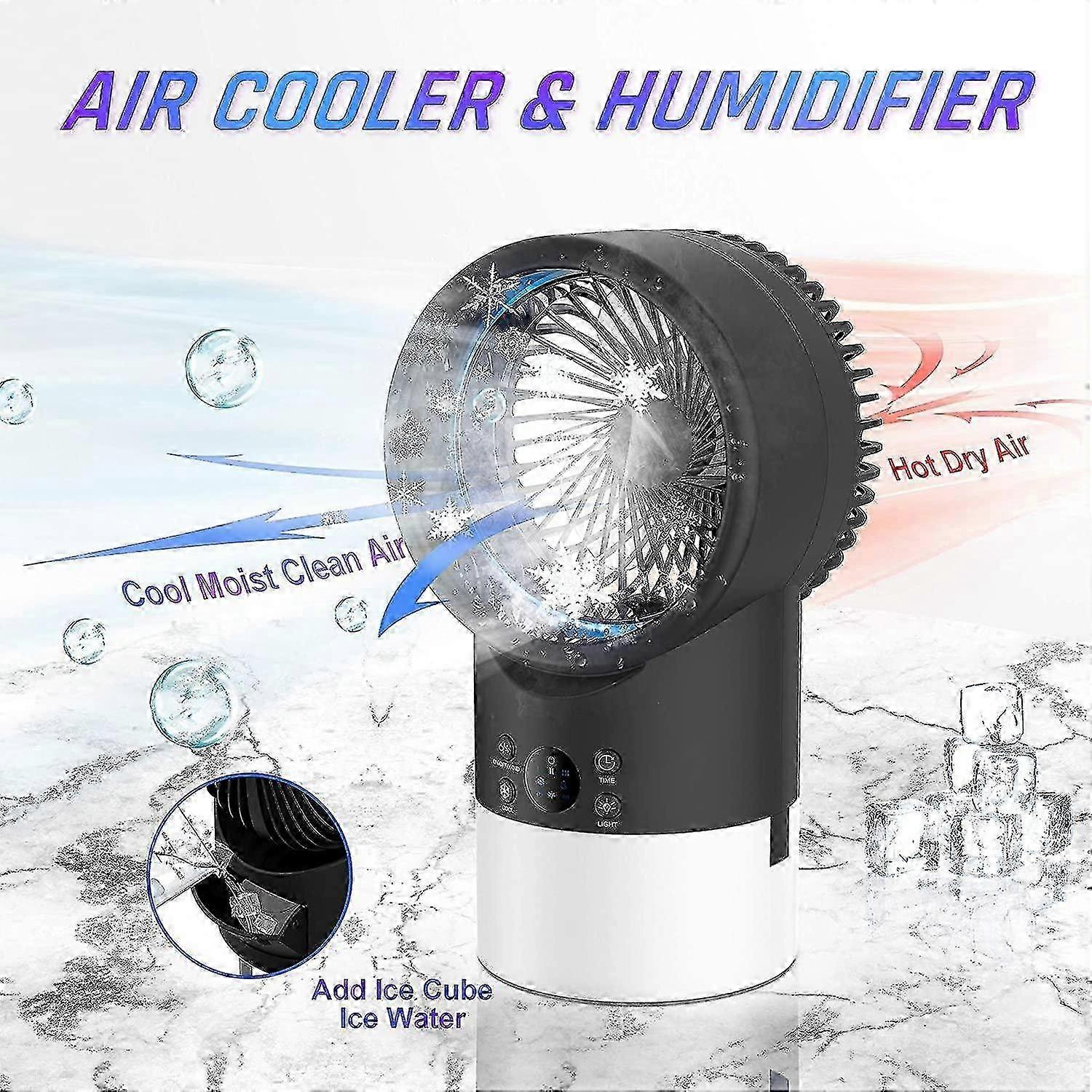 Portable Air Cooler Mobile Air Conditioner, 4-in-1 Portable Air ...