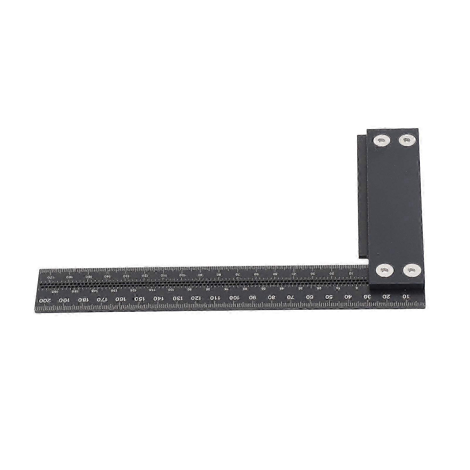 90 Degree Right Angle Clamp Square Aluminum Alloy L Ruler Woodworking ...
