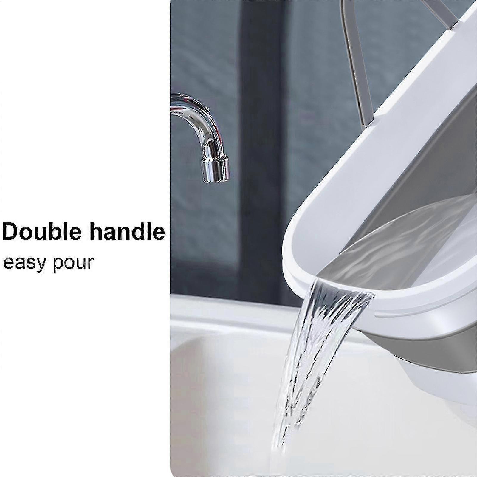 Large Flat Mop Cleaning Bucket, Large Flat Mop Floor Mop Large Foldable ...