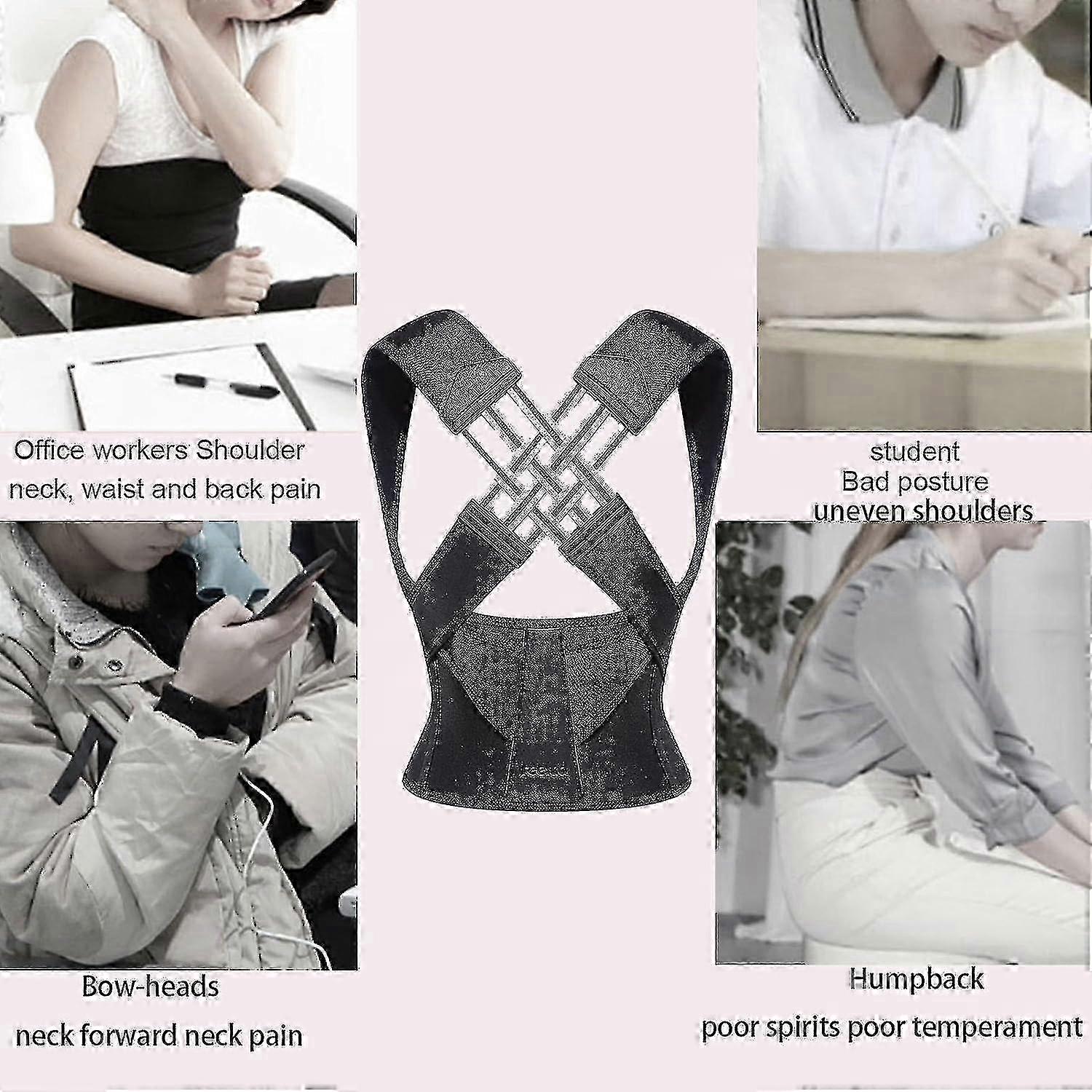 Posture Correction, Back Straightener Posture Corrector For Back, Neck ...