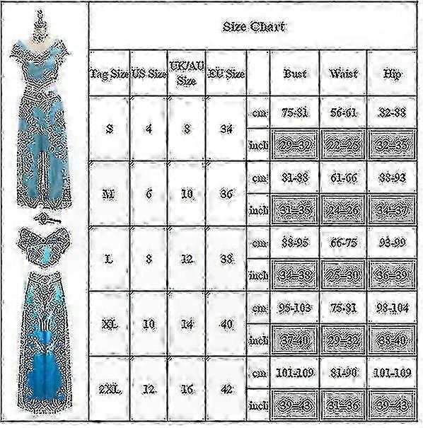 Princess Jasmine Costume for Fancy Dress Carnival Halloween Cosplay ...