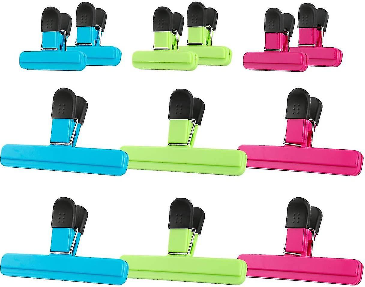 Food Bag Sealing Clip, 12 Pieces Plastic Food Bag Clips Closures For ...