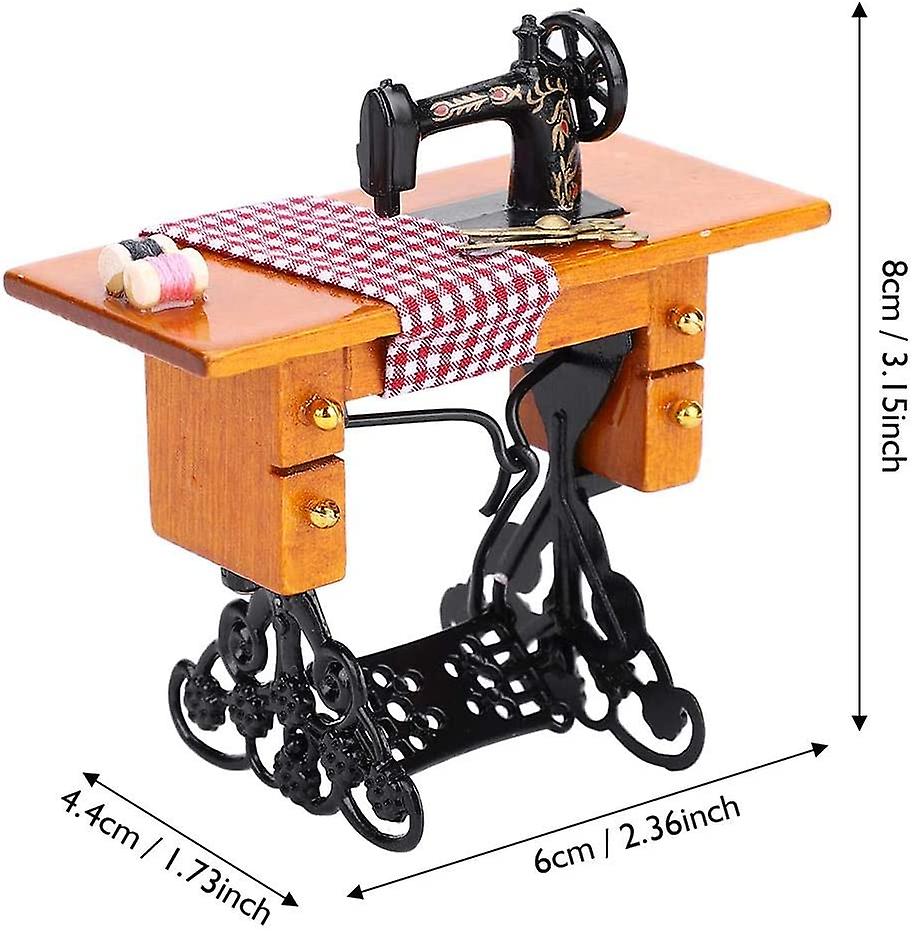 Miniature Sewing Machine for Dollhouse Model Toy Simulation Toy ...