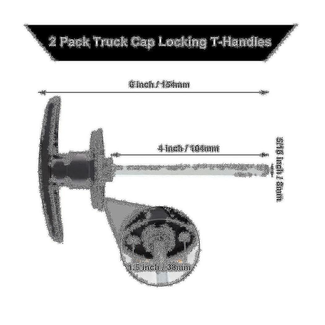 Truck Cap Locking T-handles Campers Topper Lock, Campers Shell Locks ...