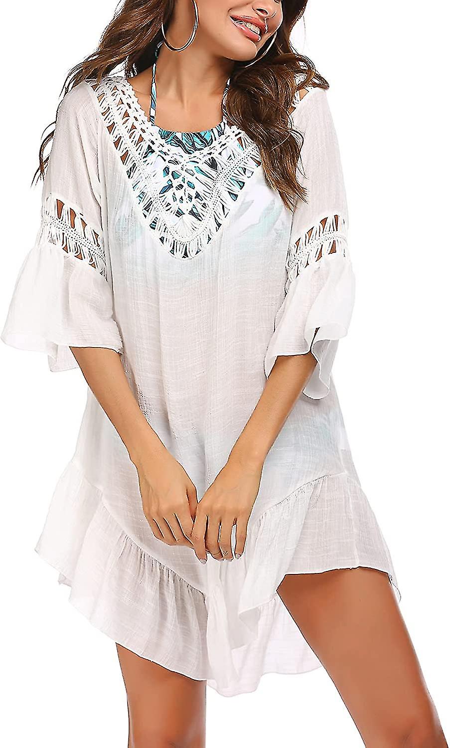 Badpak Cover Up Vrouwen Badpak Jurk Plus Size Sexy Bikini Beach Tuniek ...