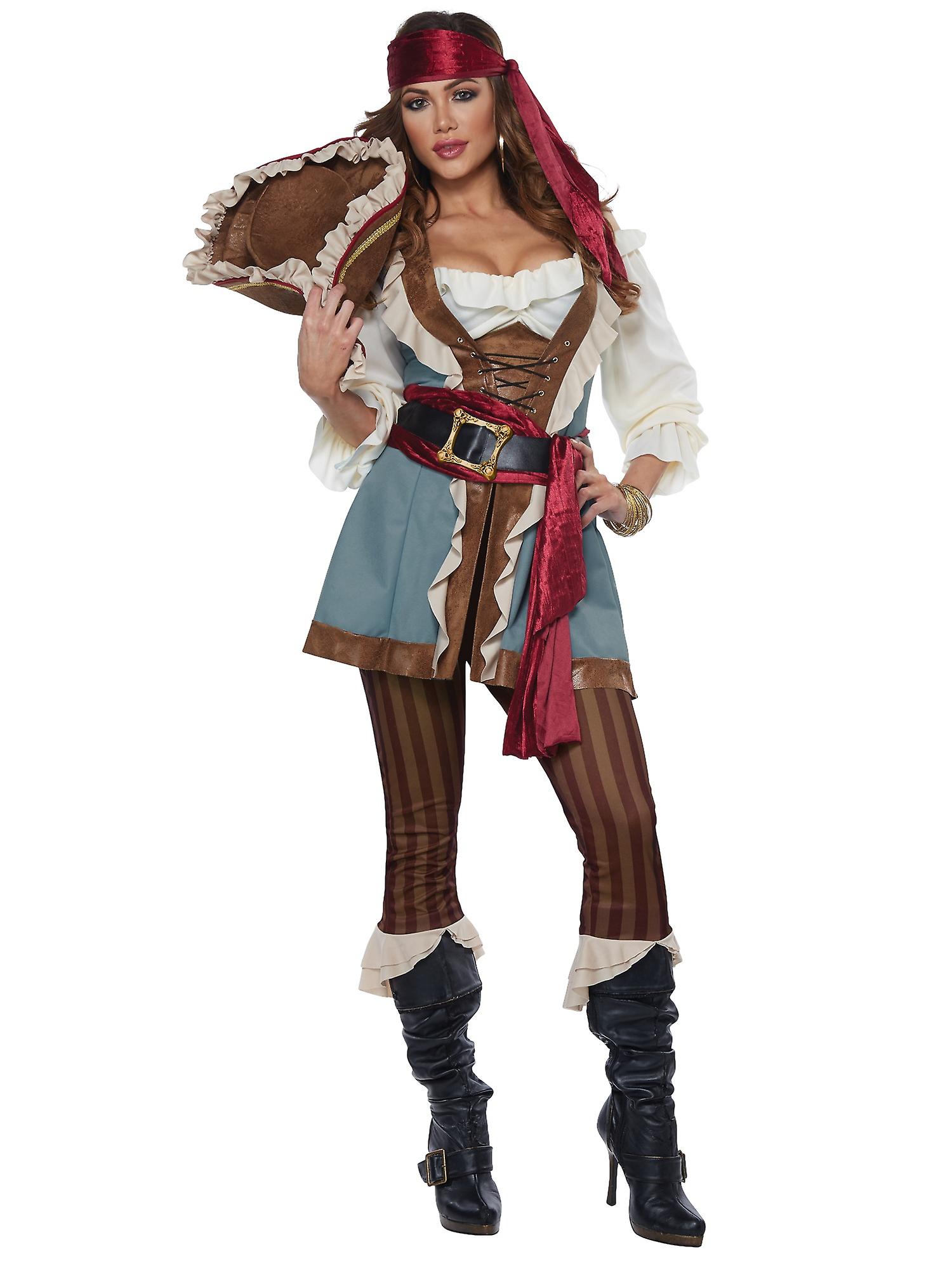 Jewel Of The Sea Deluxe Caribbean Pirate Swashbuckler Buccaneer Womens ...