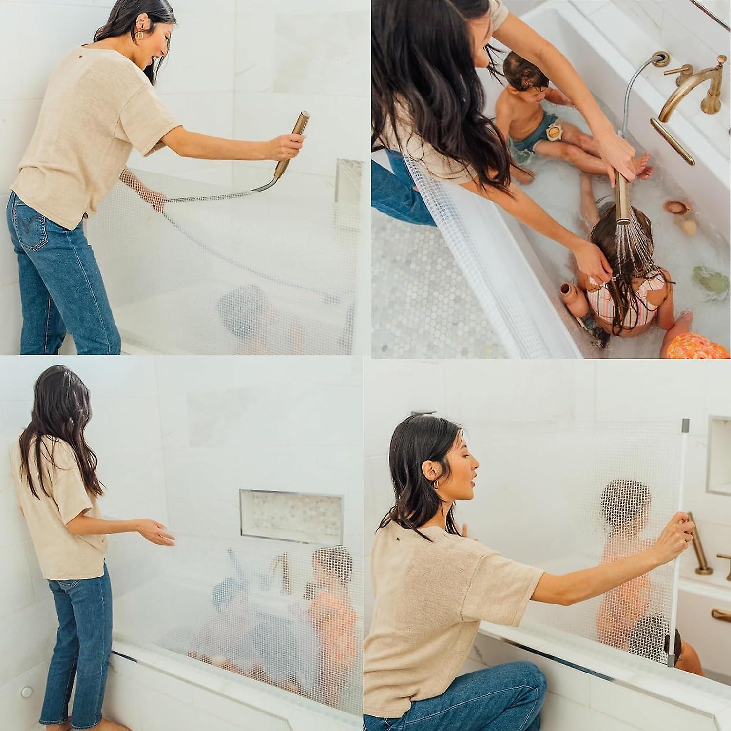 Bathtub Splash Guard, for Kids, Tub Topper, Tub Splash Guard ...