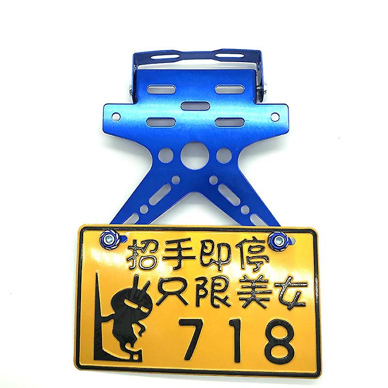 Motorcycle License Plate Rack Universal Electroplating Cnc Aluminum ...
